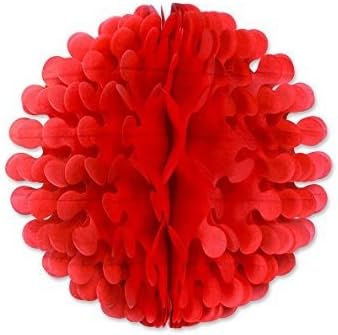 Amazon.co.jp: Beistle Party Decorations Tissue Flutter Ball Red 9 ...