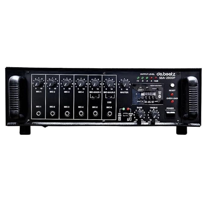 DaBeatz 250W Amplifier- Bluetooth, AUX, USB, SD Card, Perfect for ...