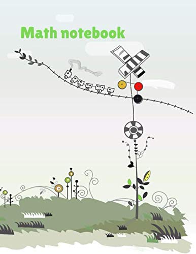 Math notebook: Graph paper for pupils with dyscalculia & math dyslexia ...