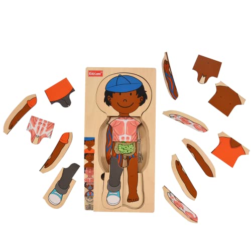 Snapklik.com : Kidzlane African American Boy Wooden My Body Puzzle For ...