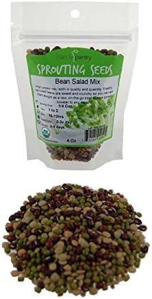 Amazon.com : Bean Salad Sprouting Seed Mix – Organic – 4 oz (1/4 lb ...