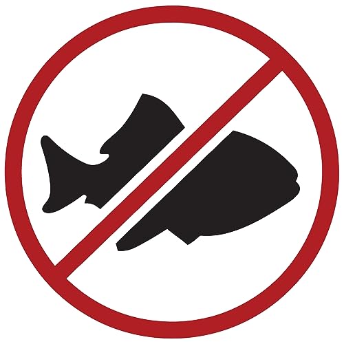 Amazon.com: No Warm Fish in Microwave, Fish Not Allowed, No Fishing ...