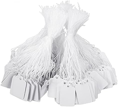 1000Pcs Jewelry Price Tags with String Attached, Marking Tags with ...