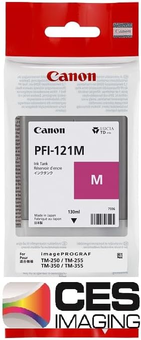 Amazon.co.jp: Canon PFI-121M マゼンタインクタンク 130ml TM-350、TM-355、TM-250、TM-255 (6267C001AA) : パソコン・周辺機器