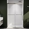 Comfystyle 44-48 in.W x74 in.H Semi-Frameless Sliding Shower Door ...