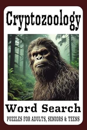 Cryptozoology Word Search Puzzle Book: Word Searches with Easy to Read ...