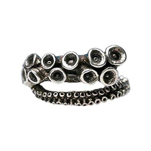 Amazon.com: Octopus tentacle Ring sterling silver Engagement : Handmade ...