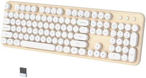 Amazon.com: COVEVA Colorful Wireless Bluetooth Keyboard, 2.4G & Dual ...