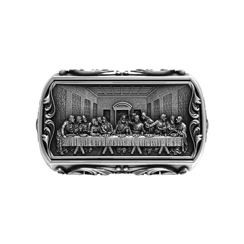 Amazon.com: Intricately Designed 925 Sterling Silver The Last Supper ...