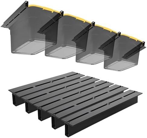 Amazon.com: Heevir Over head Garage Storage Rack, Ceiling Bin ...