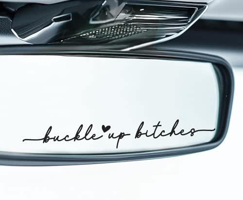 Amazon.com: 3 x Car Rear Mirror Vinyl Decal Stickers Decor Cute Car ...