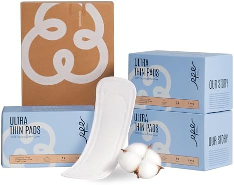 Amazon.com: 100% Organic Long Panty Liners for Women Long, Ultra Thin ...