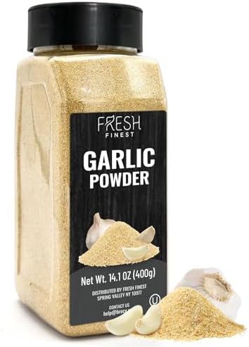 Amazon.com : Fresh Finest Premium Garlic Powder - 14.1oz Bottle - 100% ...
