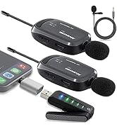 Amazon.com: Alvoxcon Wireless USB Microphone for iPhone & Computer ...