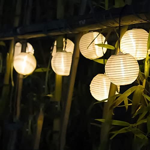 Bright Zeal 20' Long 30 LED Lanterns String Lights Battery Powered ...