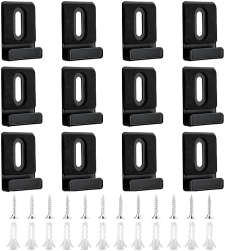 12 Pcs Mirror Wall Mounting Clips Metal Mirror Holder Kit, Large Heavy Retainer Clips for ...