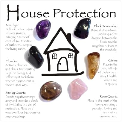 Amazon.com: House Protection Crystal Set – Home Protection Crystals for ...