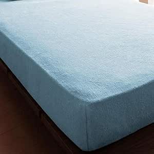 Amazon.co.jp: Fitted Sheet Terry Cloth Thin Cotton Pile Double Powder ...