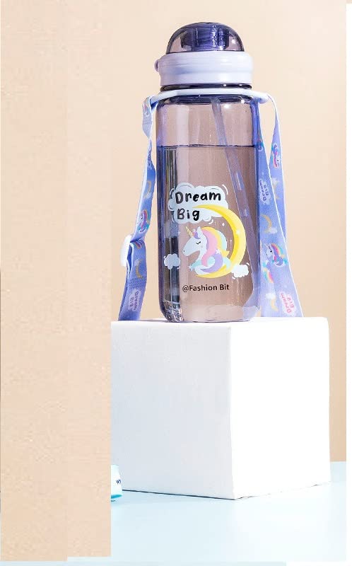 Buy TEMSON Cute Water Bottle for Kids – Cartoon Animal Design Sipper ...