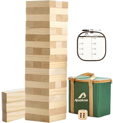 Binoster Wooden Stacking Board,Colorful Timber Tower Tumbling Blocks ...