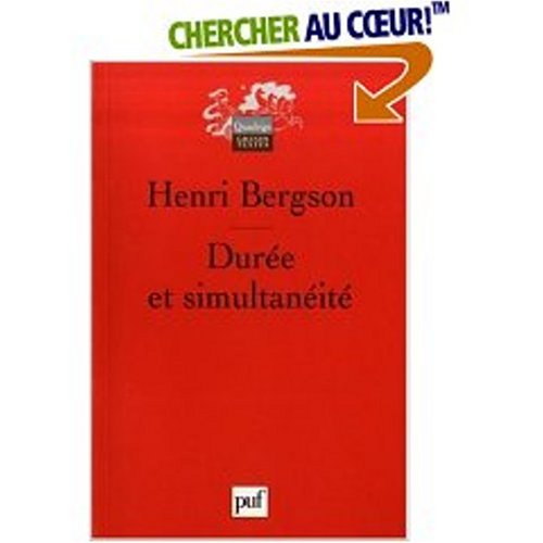 Duree et Simultaneite: Bergson, Henri: 9780828890724: Amazon.com: Books