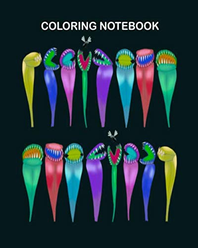 Amazon.co.jp: Coloring Book: colorful venus flytrap 64 pages - 8 x 10 ...