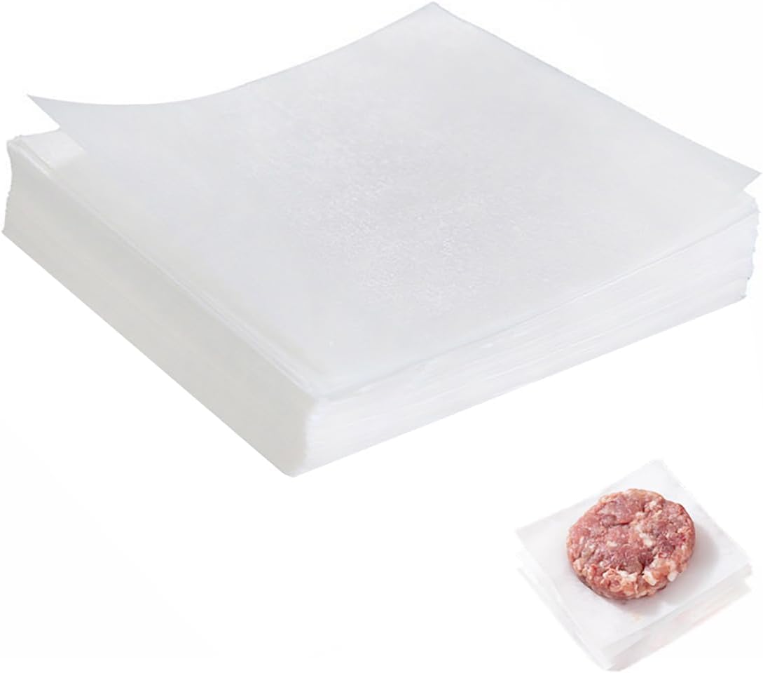 Amazon.com: Hamburger Patty Paper Sheets, Wax Paper Squares 250 pcs 6 ...