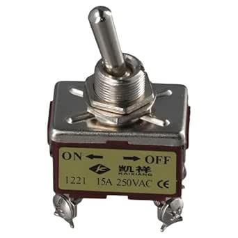 FEIYING Momentary Miniature Toggle Switch, 4Pin 2 Position DPST Mini ...