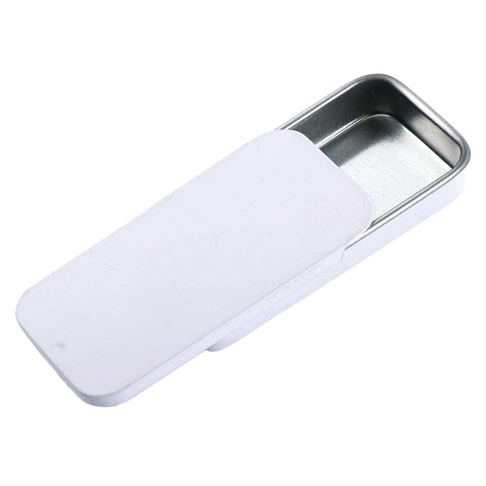 Amazon.com: Mini Metal Slide Top Tin Box, Portable Rectangular Sliding ...