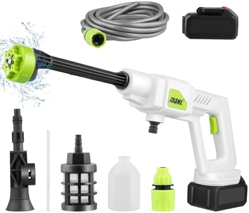 Portable Pressure Washer, Cordless Jet Washers/Pressure Washers 6-in-1 ...