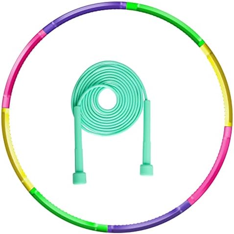 Adjustable Exercise Hoop and Jump Rope for Kids, Detachable Kids ...