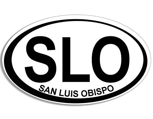 Amazon.com: LPF USA Oval SLO San Luis Obispo Sticker (City ca) : Sports ...