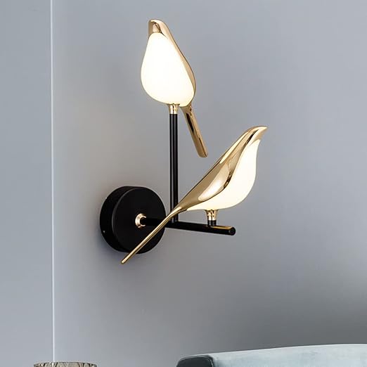 Aeyee Bird Wall Sconce, Fun Wall Light with Acrylic Shade, LED Birds ...