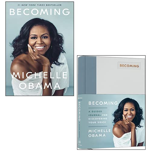 Michelle Obama 2 Books Collection Set(Becoming: A Guided Journal for ...