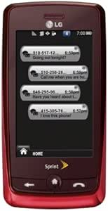 Amazon.com: LG Rumor Touch Phone, Red (Sprint) : Cell Phones & Accessories