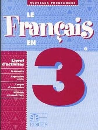 Amazon.in: Buy Le français en 3e / livret d'activites Book Online at ...