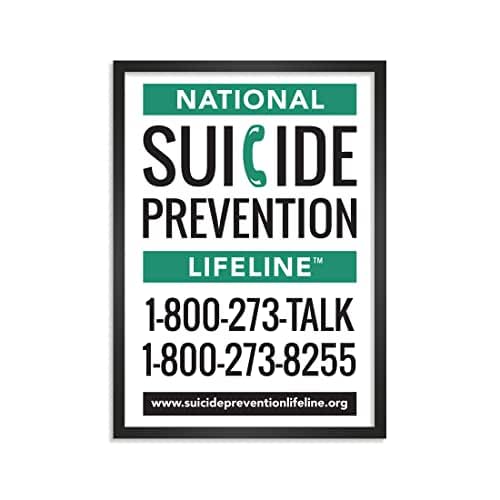 Amazon.com: National Suicide Prevention Lifeline Poster - Suicide ...