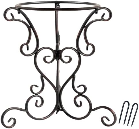 Jforsjizt Garden Gazing Ball Stand Metal Gazing Globe