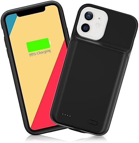 Battery Case for iPhone 12 Mini, 6000mAh Portable Protective Charging ...
