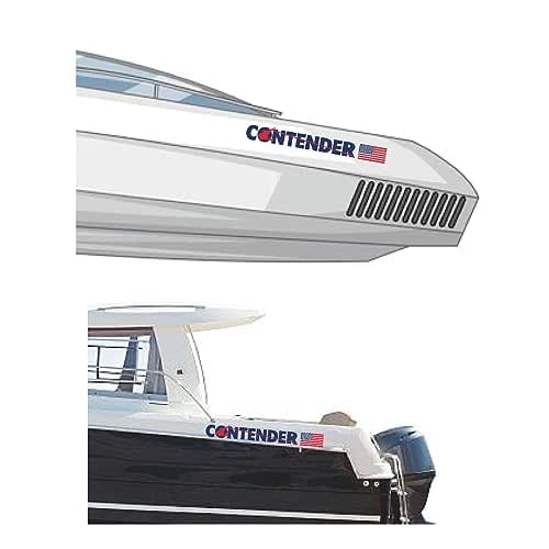 Amazon.com: Contender Boat Compatible Replacement Decals with American ...