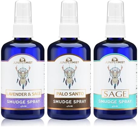 Amazon.com: Smudge Spray Gift Set (3x4oz) - Love, Grounding, Cleansing ...