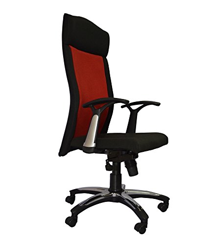 Trendy Red High Back Chair with Synchro Base : Amazon.in: Home & Kitchen