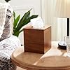 Amazon.com: Acacia Wood Tissue Box Cover, Square Wooden Tissue Holder ...