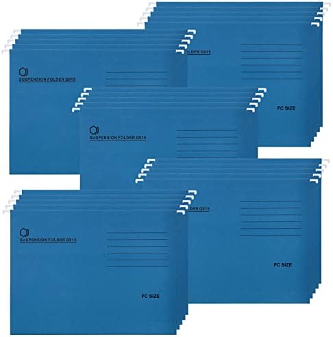 Foolscap Suspension Files, 25 Pcs Recycled Card Filing Cabinet Dividers ...