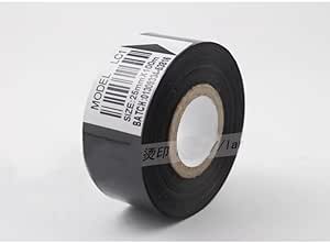 Amazon.com: 20 Rolls Date Coding Ribbon, LCI 25mm x 100m Black Thermal ...
