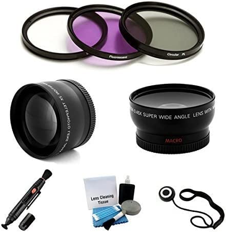 Buy 55mm Digital Pro Deluxe Lens Kit Includes 2x Telephoto Lens + 0.45x ...