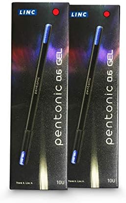 Pentonic Gel Pen Refill (0.6 mm, Pack of 10, Blue Ink) : Amazon.in ...