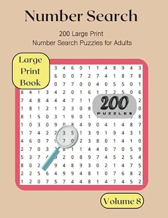 Amazon.com: Number Search: Volume 8: 200 Large Print Number Search ...