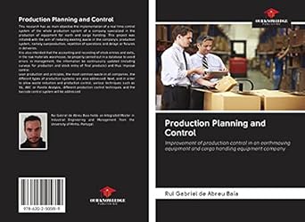 Production Planning and Control : Rui Gabriel de Abreu Ba a: Amazon.in ...