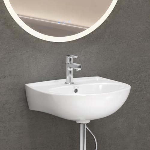 JAQUAR Continental Series Wall Mounted WASH Basin (White) with Faucet ...